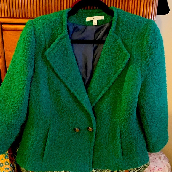 CAbi | Jackets & Coats | Euc Emerald Green Cabi Blazer | Poshmark